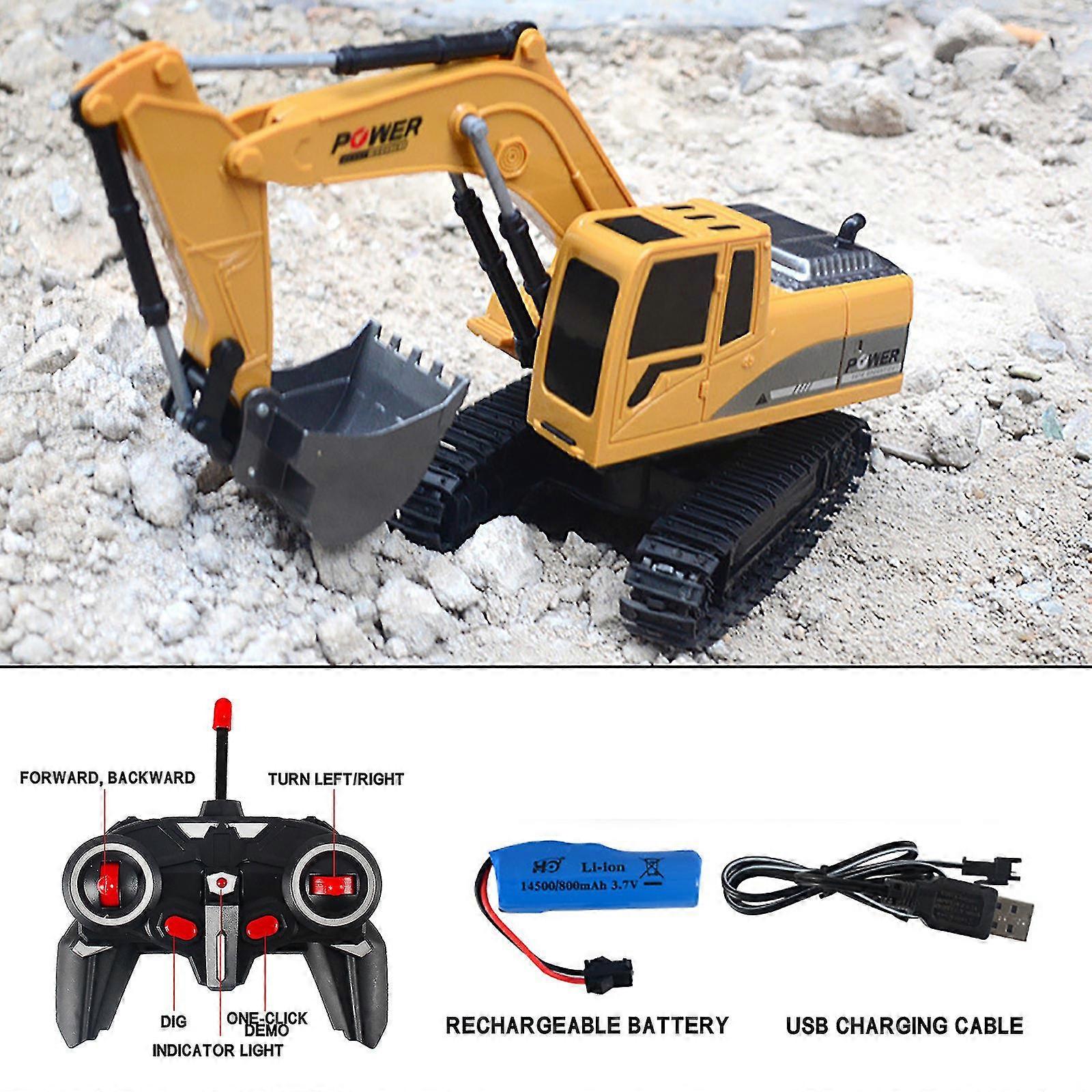 Rc Trucks Mini Rc Excavator 1:24 Alloy Plastic Engineering Car ...