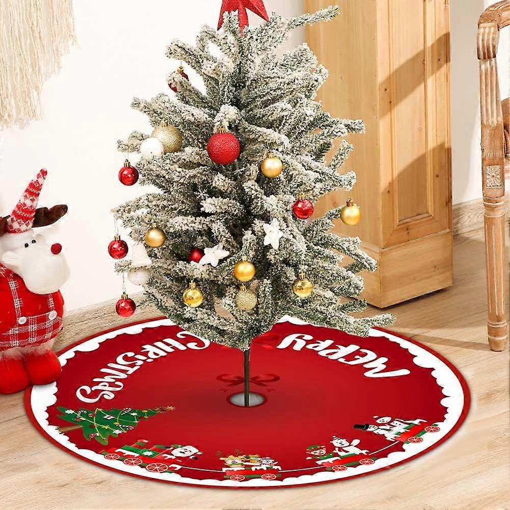 90cm Diameter Christmas Tree Skirt, Handmade Christmas Tree Mat ...