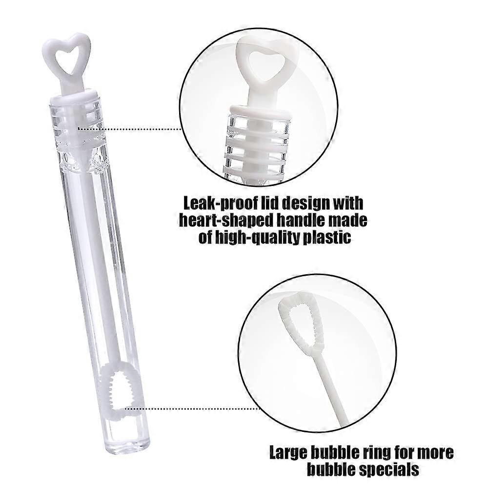 50 Pcs Mini Bubbles Set, Mini Wedding Soap Bubbles Heart Handle for ...