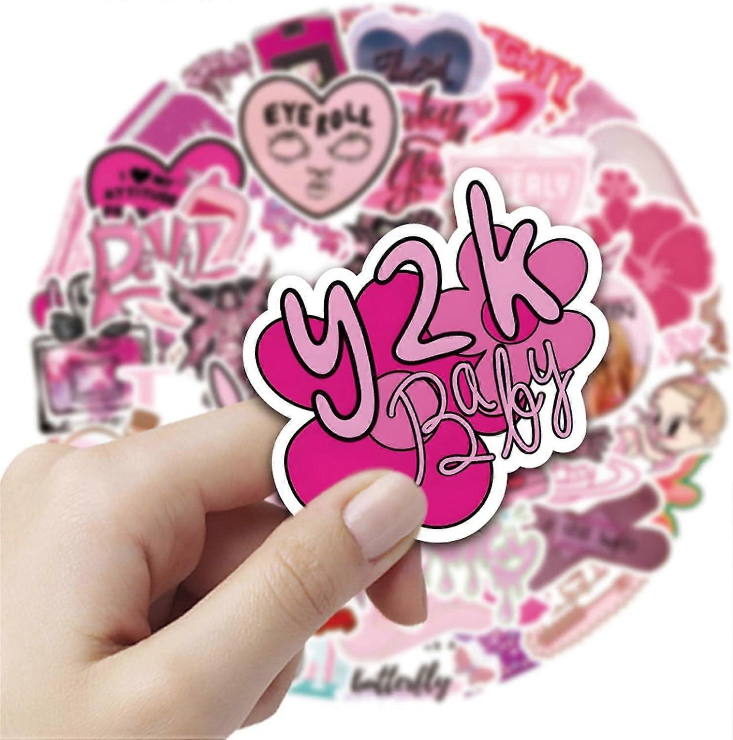50PCS Y2k Room Decor Aesthetic - Pink Y2k Stickers, 2000s Room Decor ...