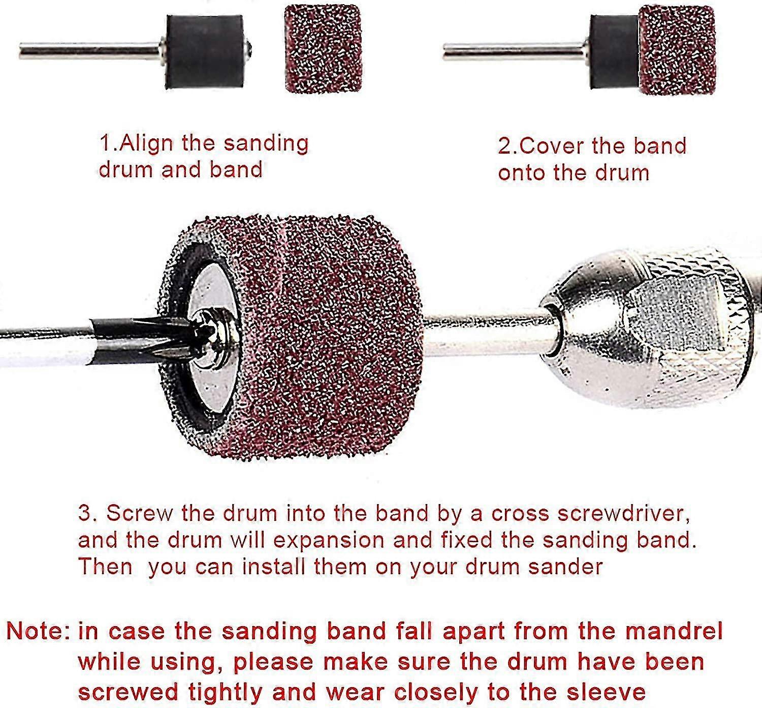 150 Pieces Sanding Sleeve Set Drum Sander Set Including 144 Sanding ...