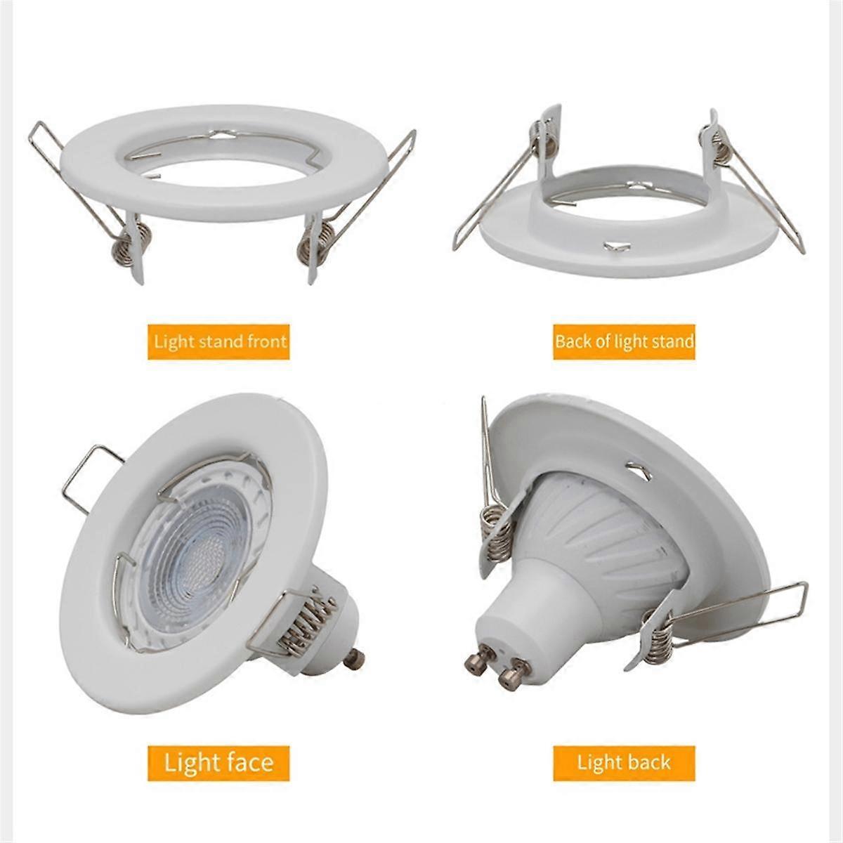 6pcs Down Light Frame Recessed LED Ceiling Fixtures Downlight MR16 ...