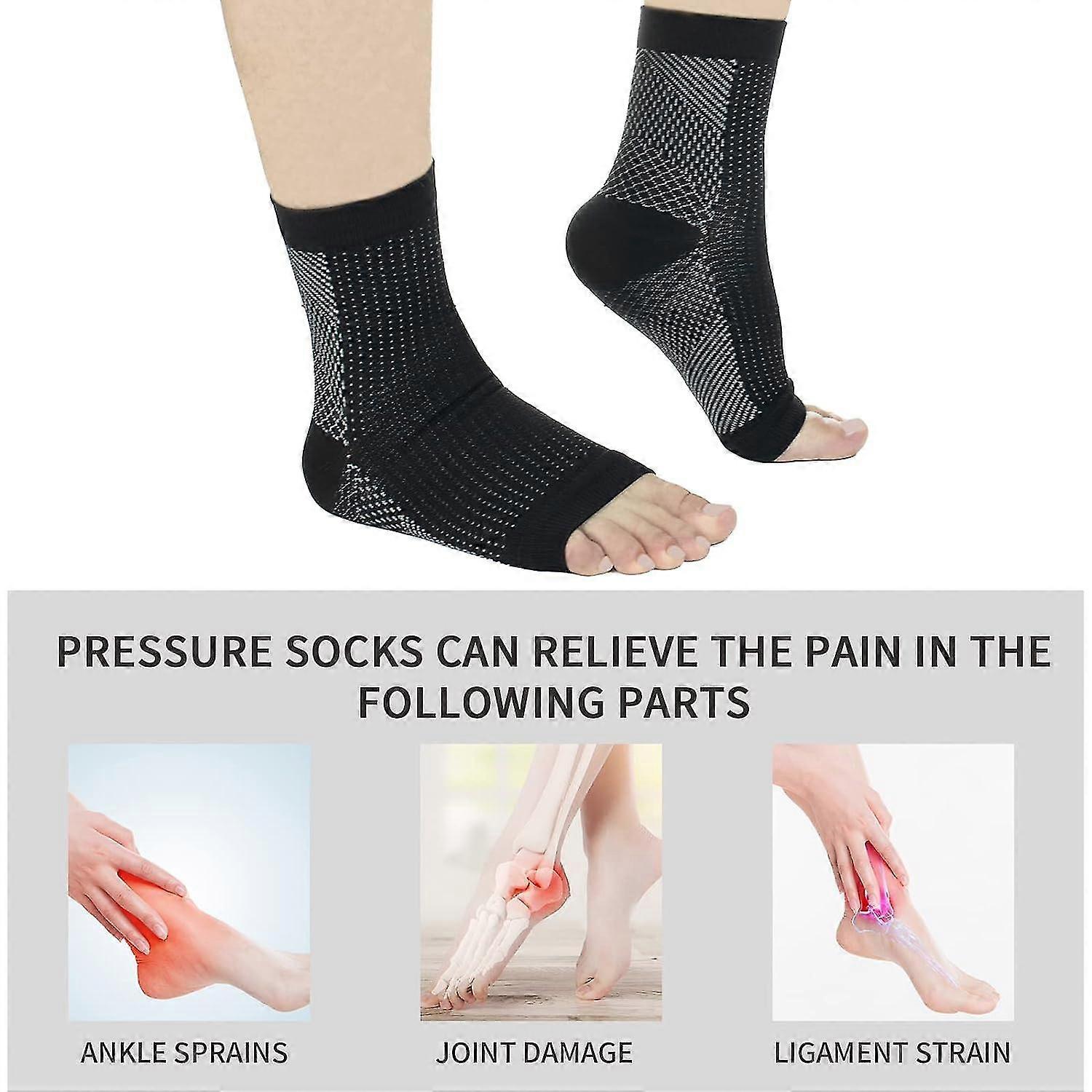 3 Pairs Neuropathy Socks, Soothe Socks For Neuropathy Pain, Tendonitis ...