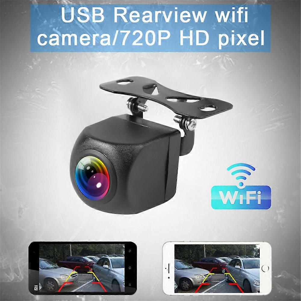 Wireless Car Rear View Camera WIFI 170 Degree Wide Angle Reversing Dash ...