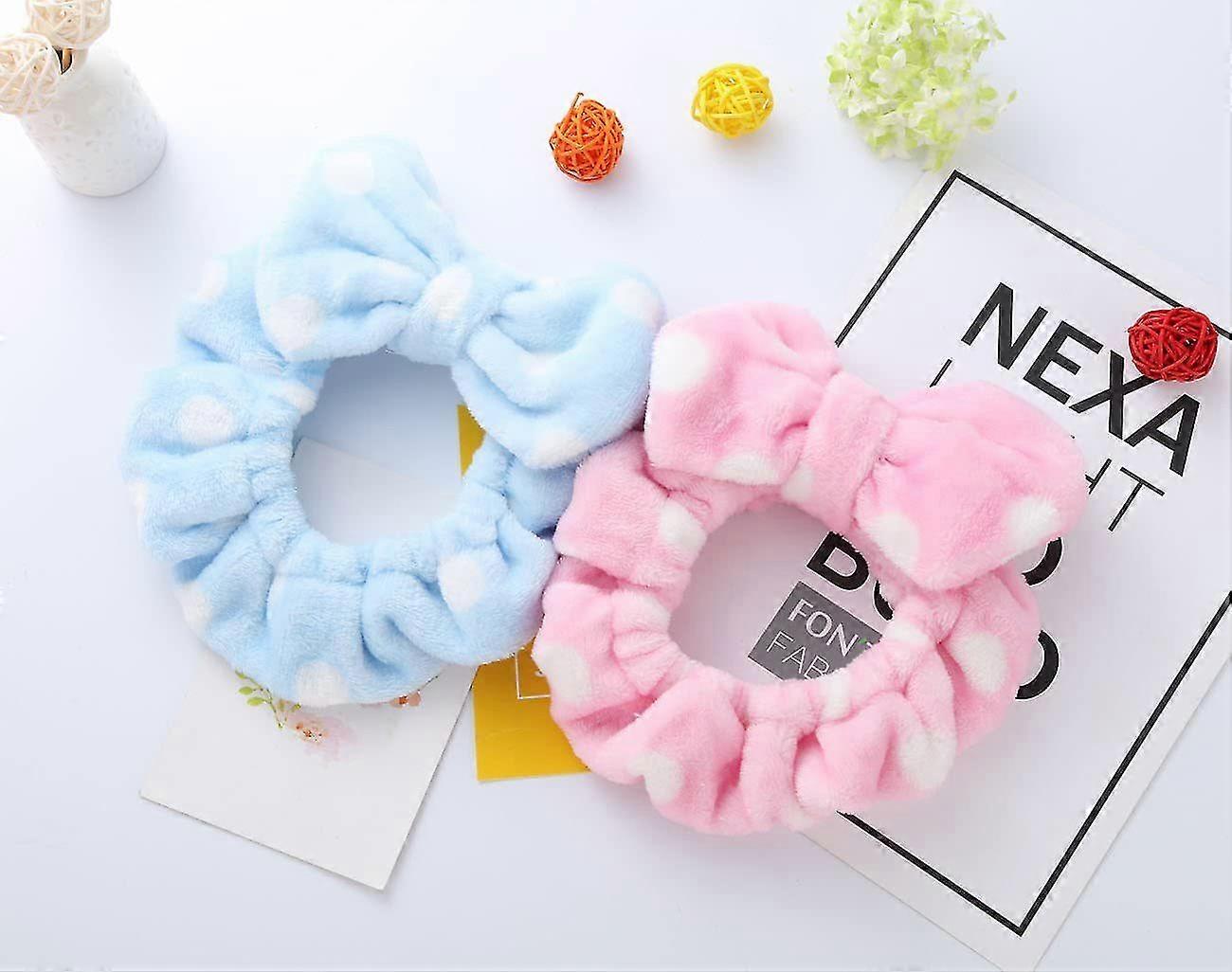 Shampoo Band Face Wash Bow Makeup Hair Band Girls Elastic Fixer Hair ...