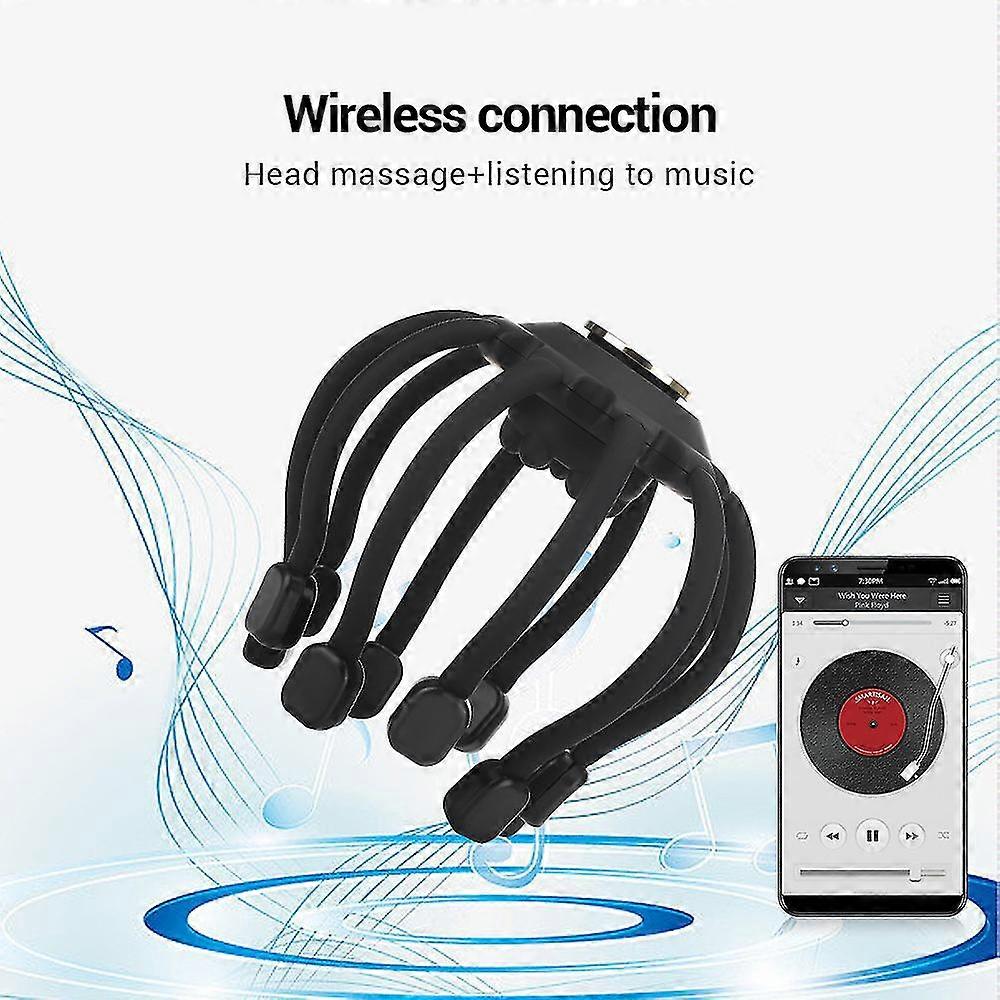 Electric Octopus Claw Head Massager Scalp Therapeutic Bluetooth Relief ...
