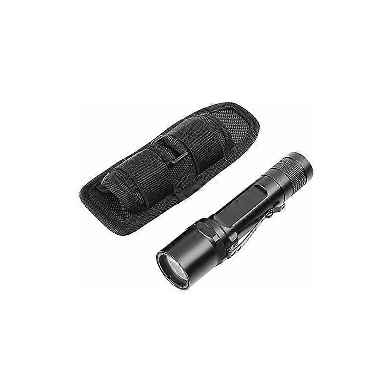 Flashlight Holster, 360 Degree Rotating Belt Flashlight Pouch with Clip ...