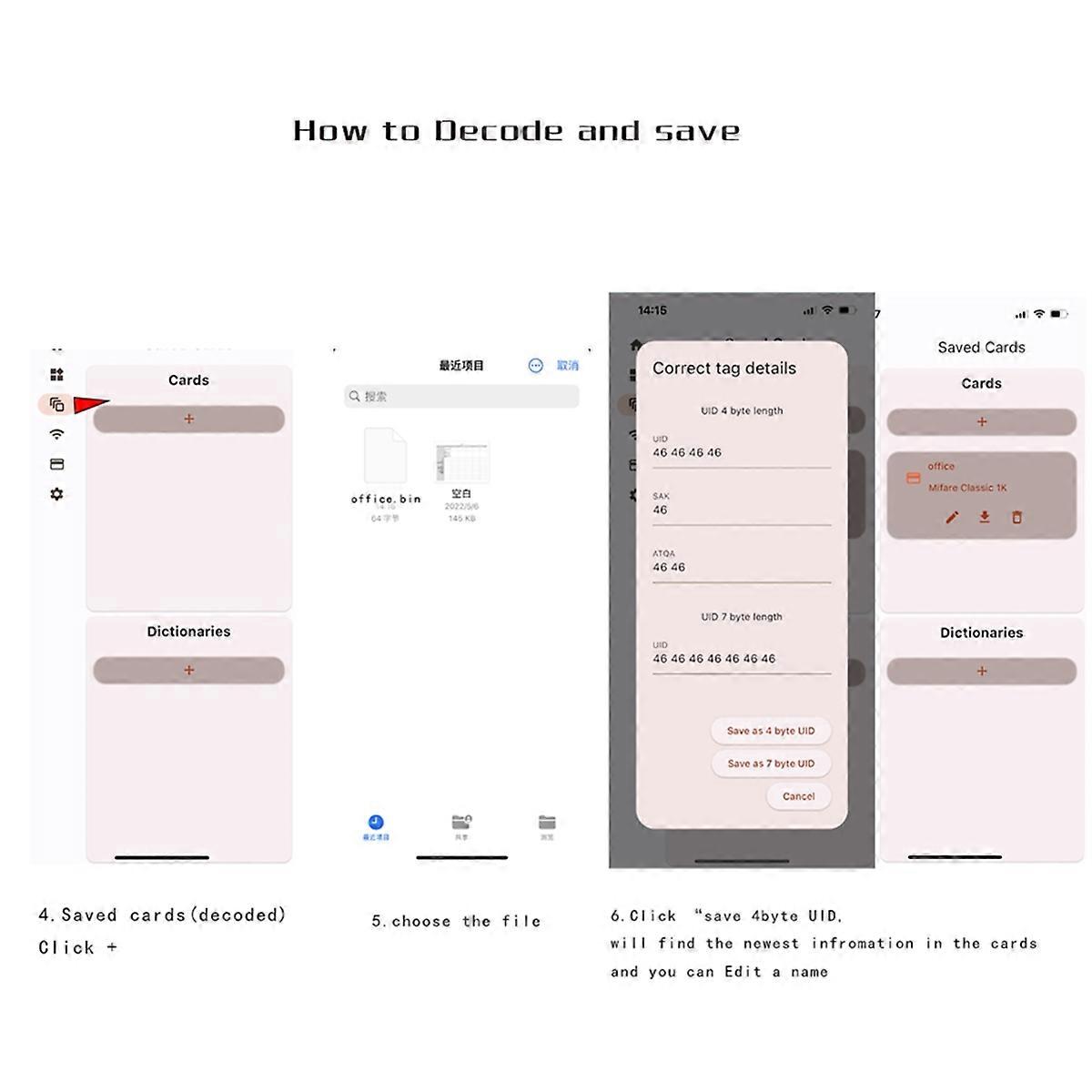 RFID ChameleonU Smart Chip Reader ISO14443 Key Detection EM125KHZ IC 13 ...