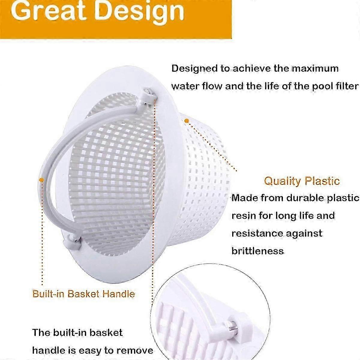 Pool Skimmer Filter Basket Cleaning Accessories Wall Drain Accessories ...