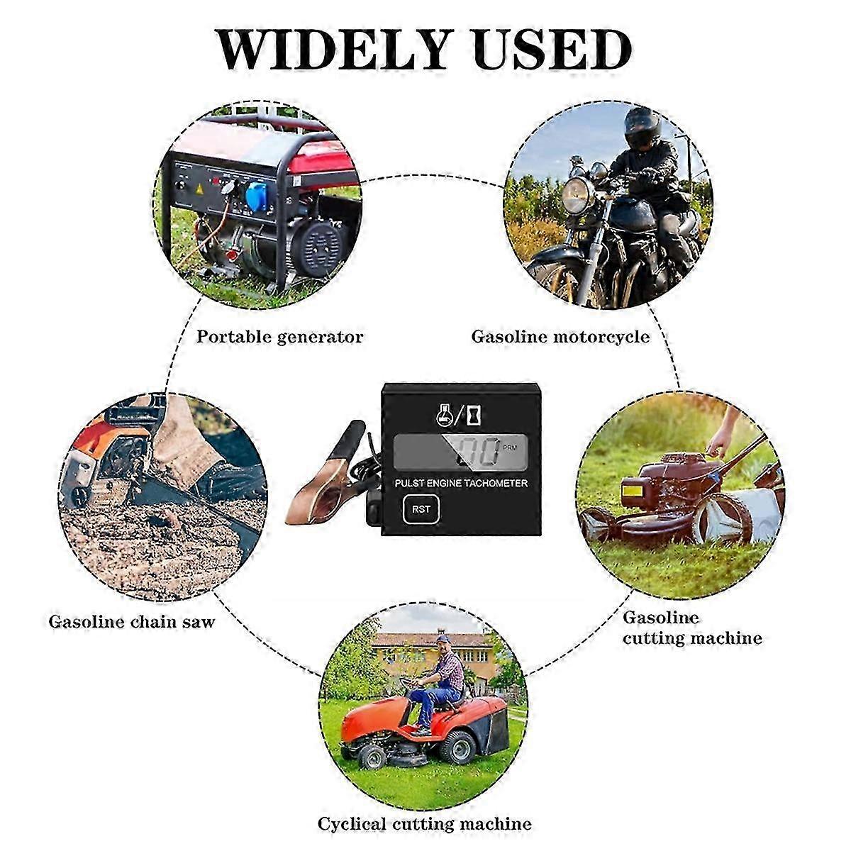 Digital Chainsaw Tachometer Small Engine Tachometer Digital Display ...