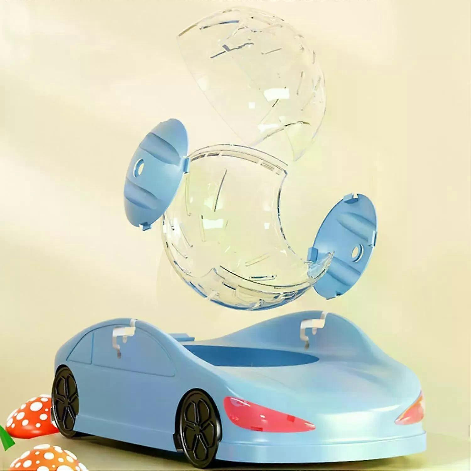 Blue Exercise Wheel for Hamsters, Silent Fitness Wheel Toy Vehicle for ...