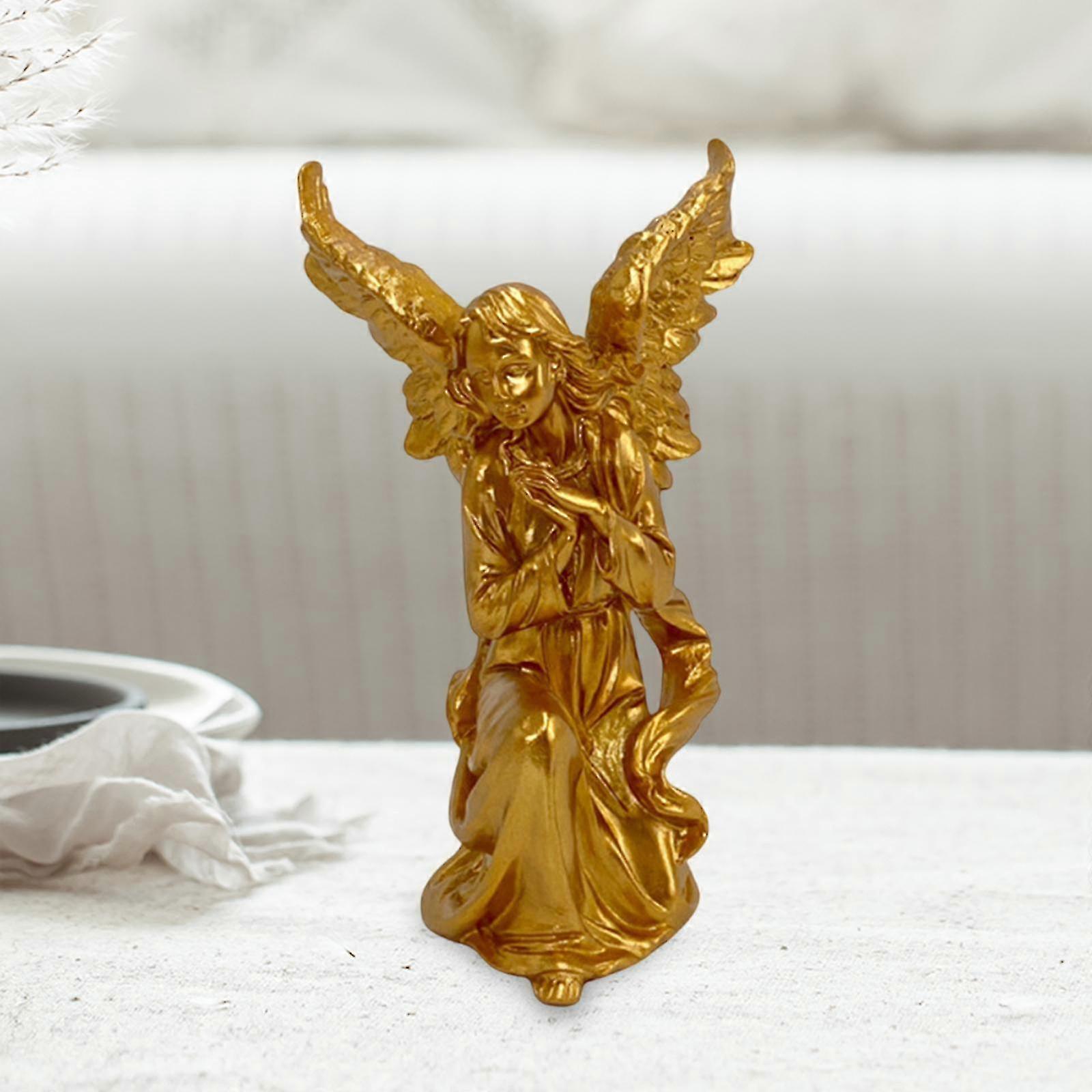 European Angel Figurine Handcrafted Collectible Statue for Cabinets ...