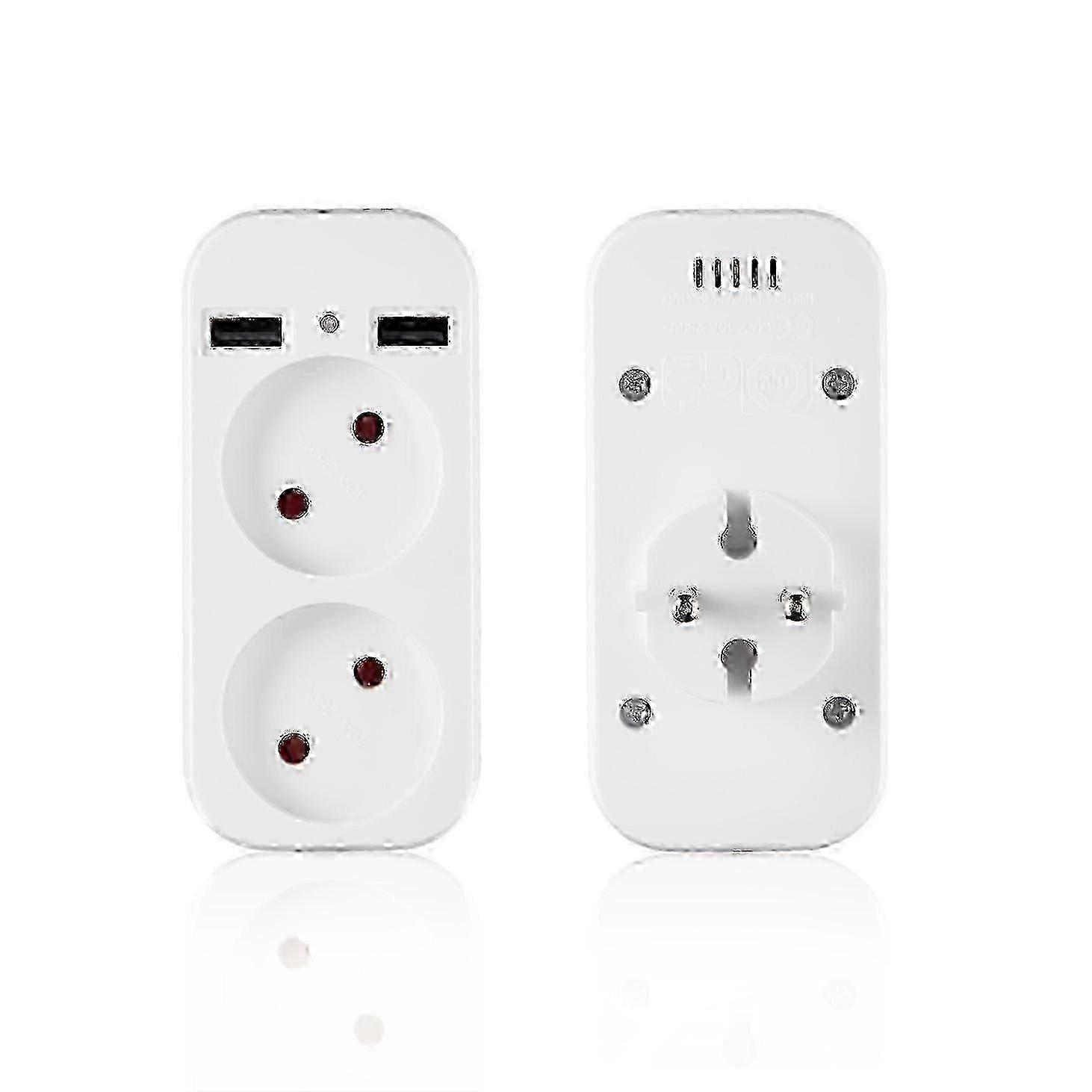 EU Standard Wall Socket Mini Camera Power Strip for Travel. | Fruugo UK