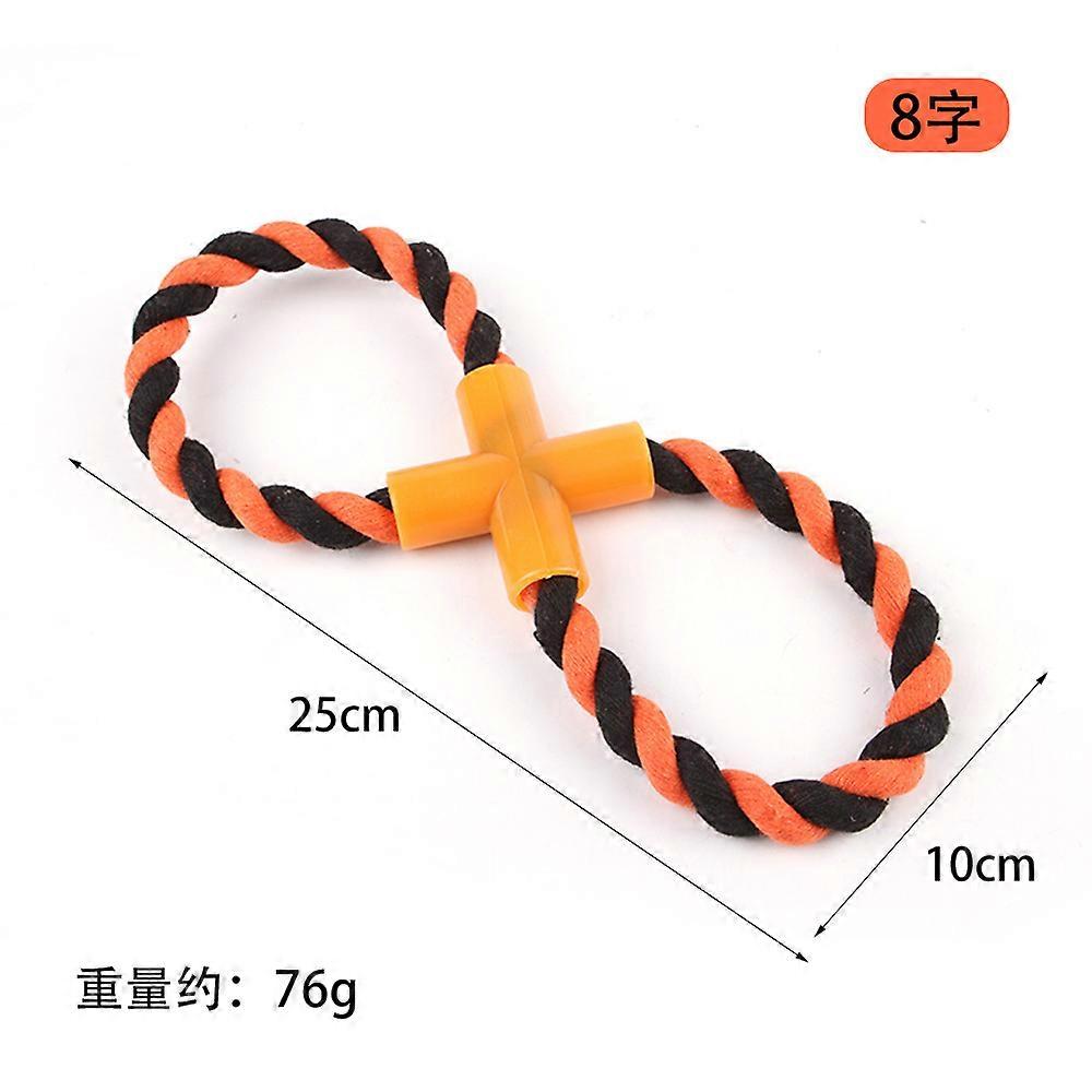Durable Cotton Rope Dog Toy Knot Design for Teething Tug of War Boredom ...