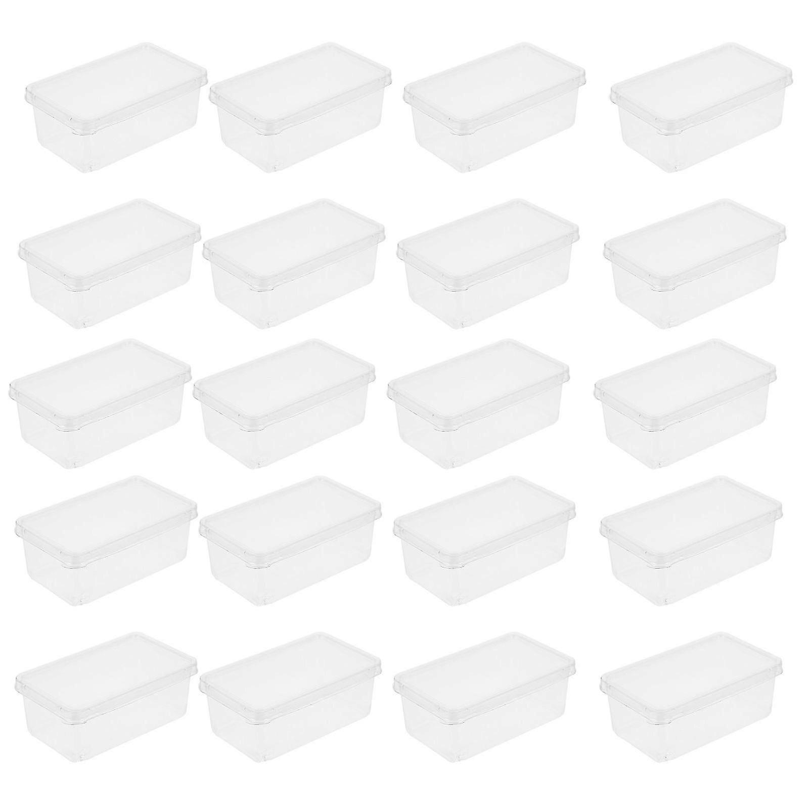 20Pcs Tiramisu Boxes with Lids Clear Mousse Cake Boxes Transparent Cake ...