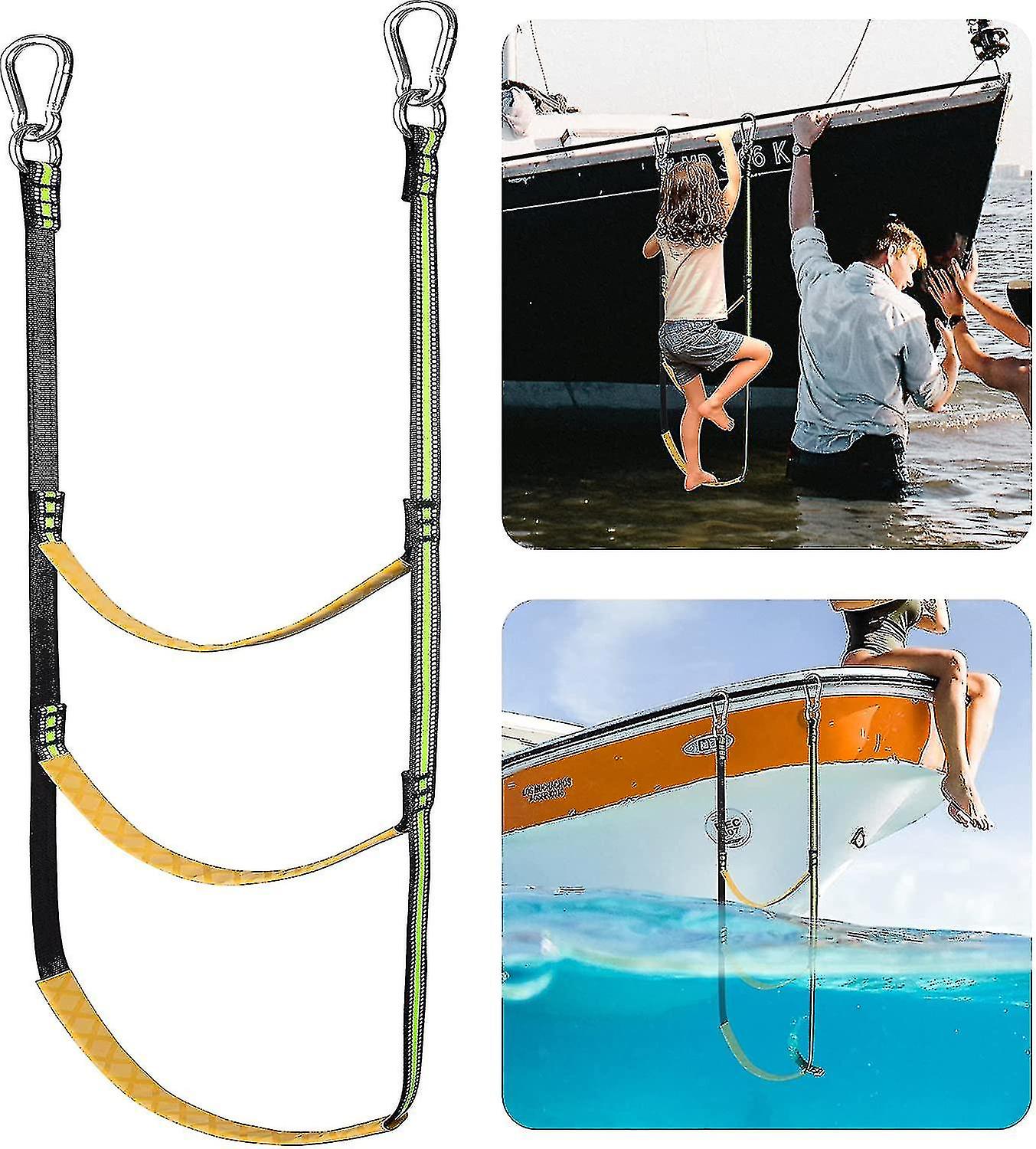 Boat Rope Ladder, Portable Boat Rope Ladder Extension Fishing Rope ...