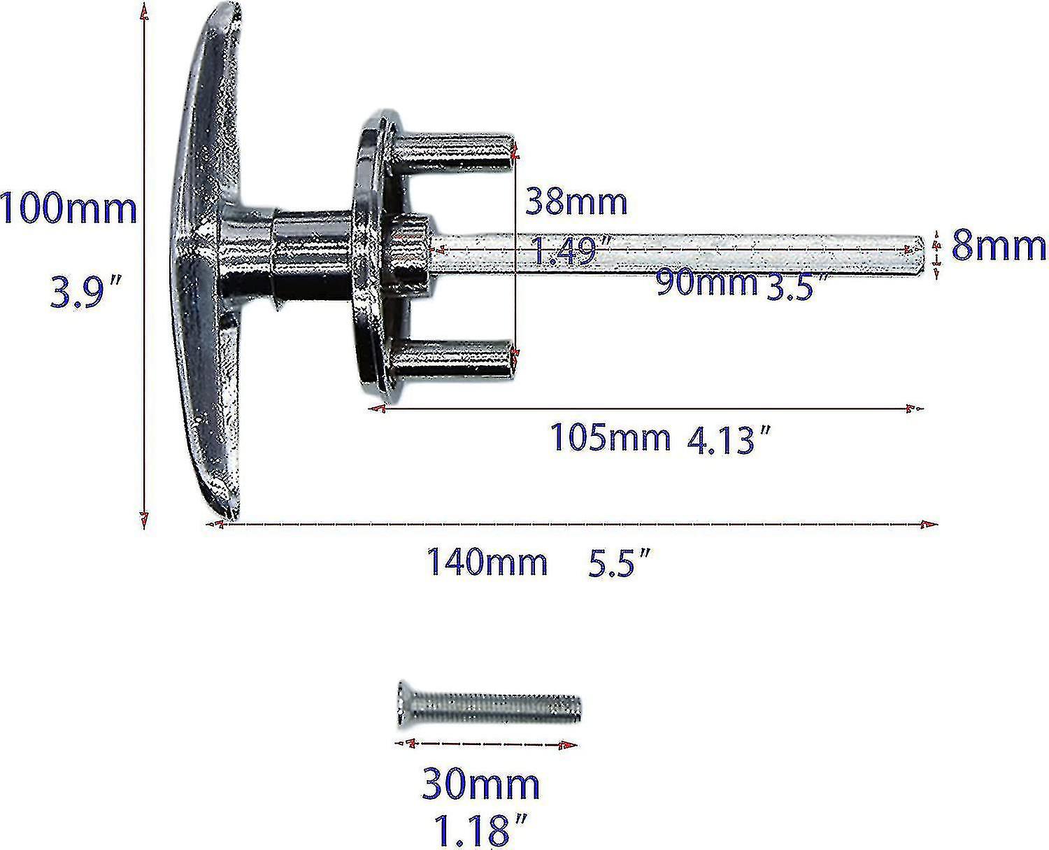 Universal Shed Door Lock T Handle Kit With 2 Keys - Garage Door Keyed T ...