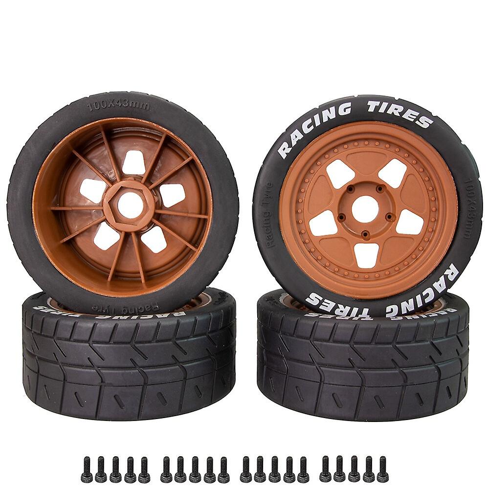 4PCS Off Road Tires Wheel 17mm Hex Hubs for 1/7 RC Racing Car Arrma ...