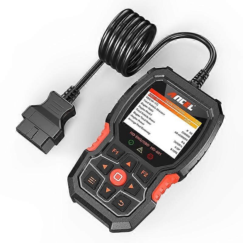 ANCEL HD601 Heavy Duty Truck Scanner HD OBD All System Diesel Scan Tool ...