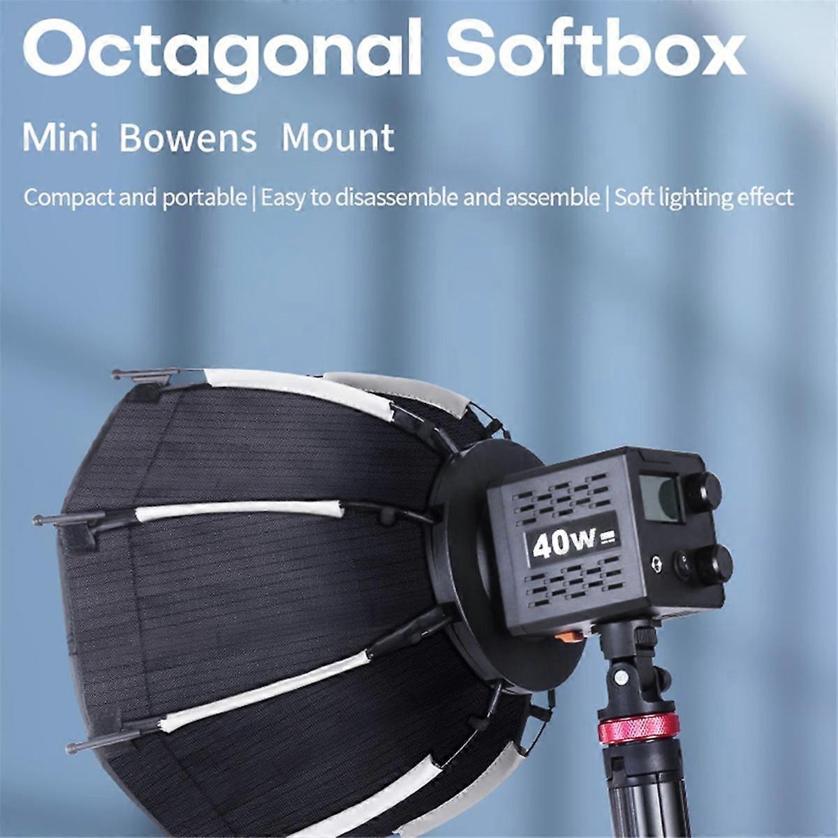 30cm Octagonal Softbox Mini Bowens Mount Quick Release Honeycomb Grid ...