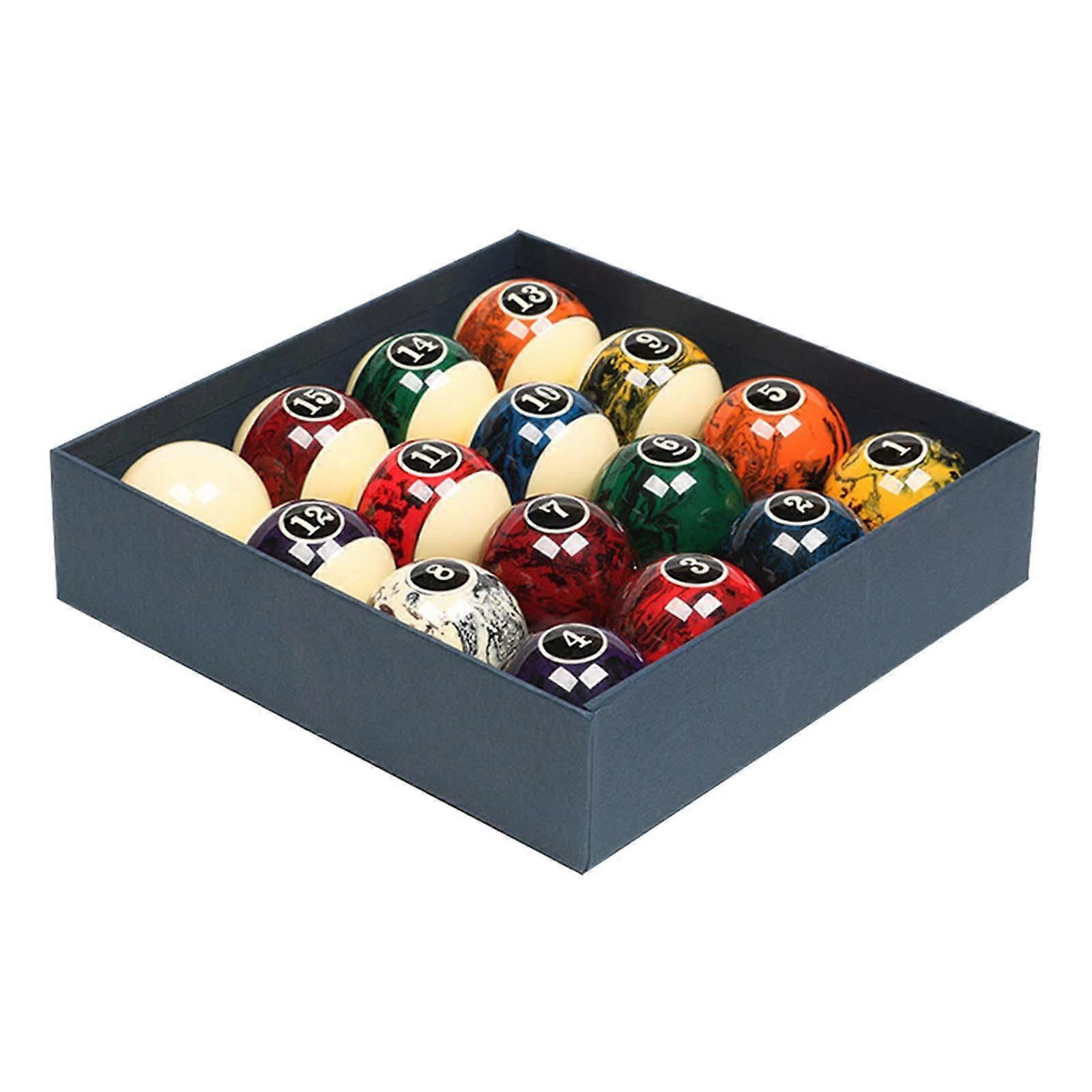 16 Pieces Billiard Balls 2.25" Pool Table Balls for Club Tournament ...