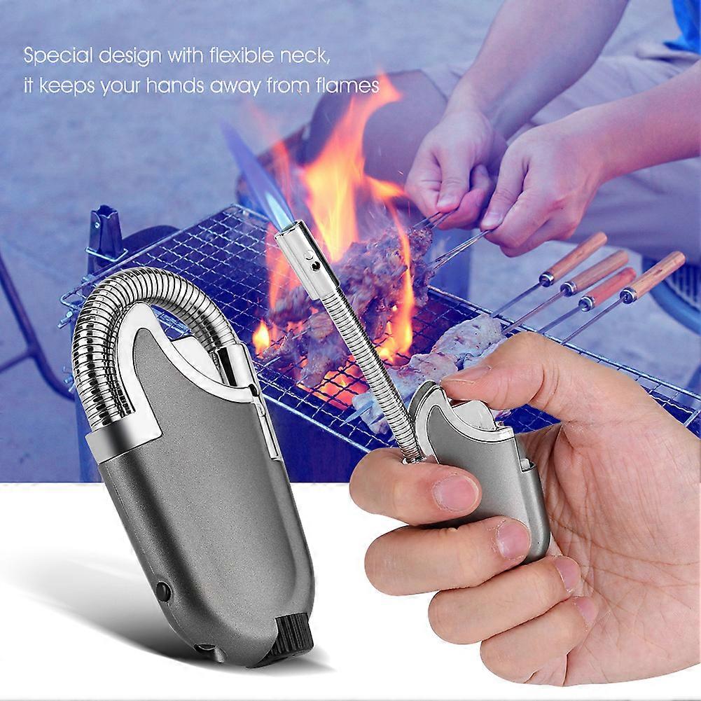 Metal Body Flexible Refillable Butane Flame Lighter Ignition Tool for ...