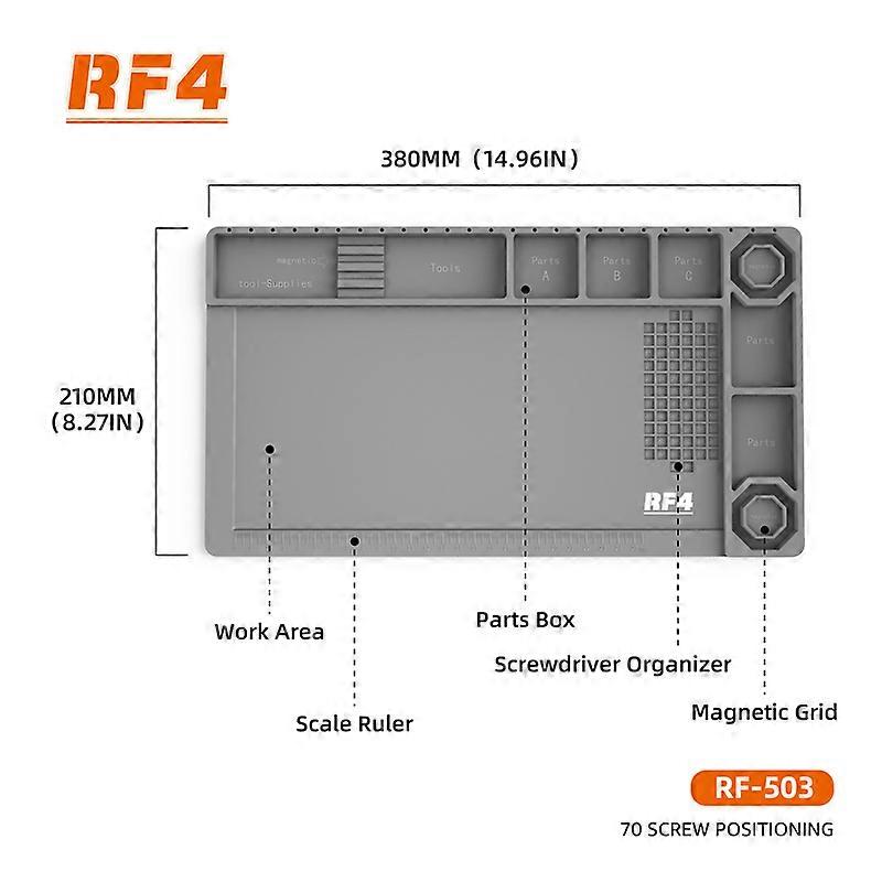 RF4 RF-503 Heat Insulation Silicone Pad Anti-static Soft Maintenance ...