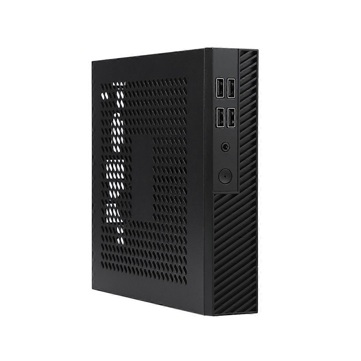DX01 Thin Mini ITX Desktop Computer Chassis Thin Half Height Computer Chassis Portable Desktop ...