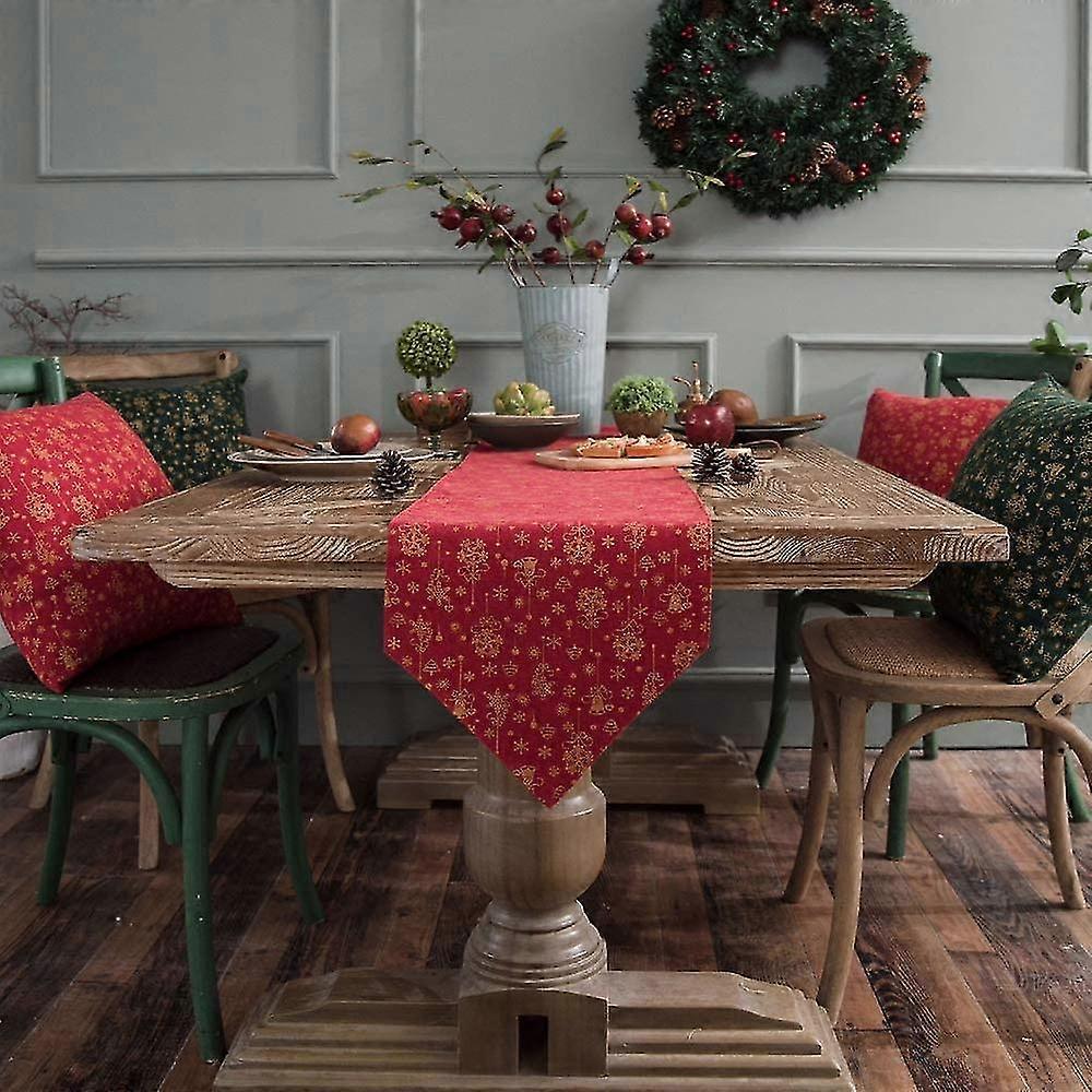 Luxury Table Runner, Hot Stamping Design 12 X 55 Inch (red) | Fruugo UK