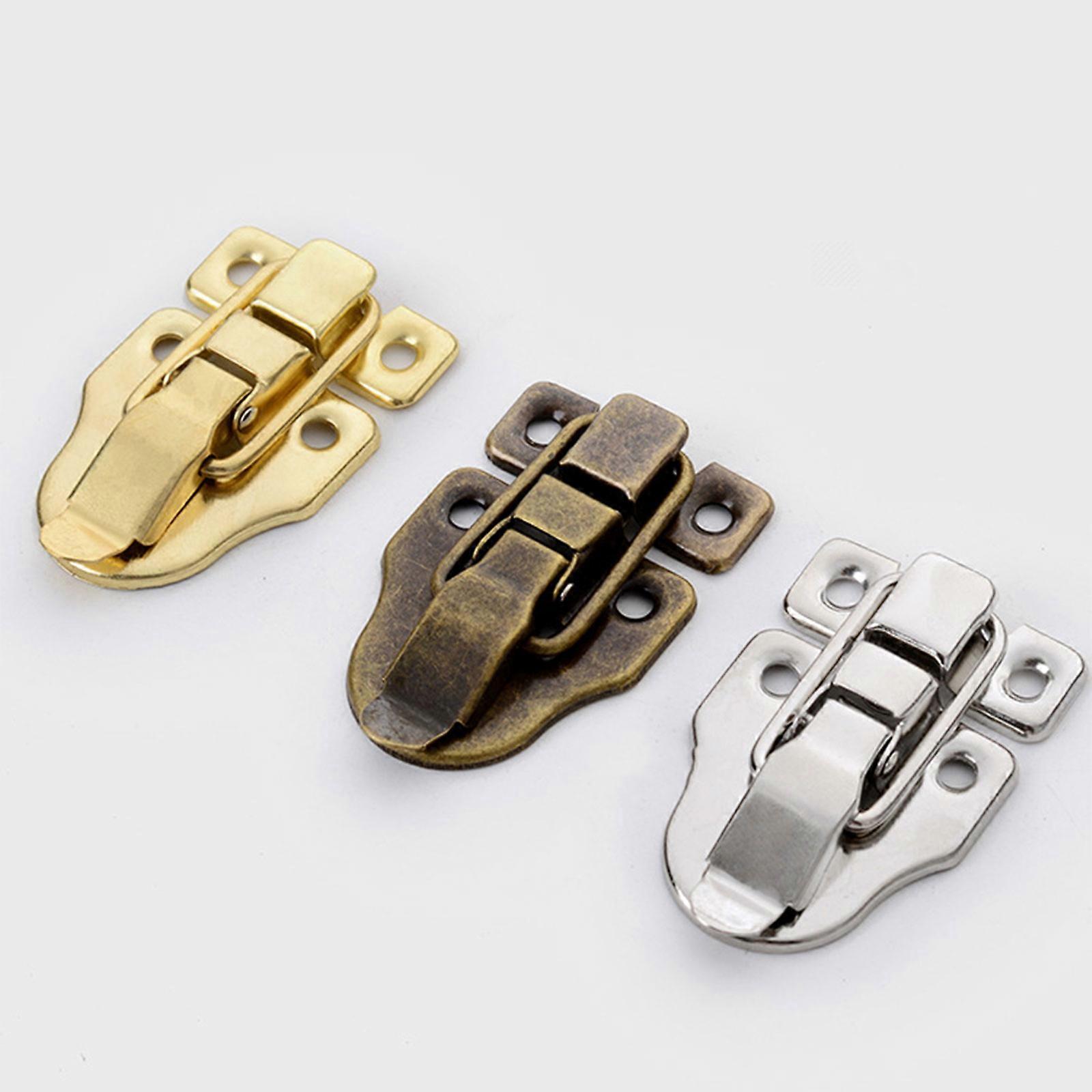 Antique Wooden Box Decorative Buckle Lock Antique Iron Suitcase Cabinet ...