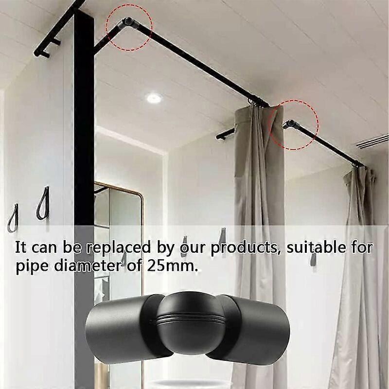 Heavy Duty Elbow Connector for Curtain Rods, 90-180 Degree Corner ...