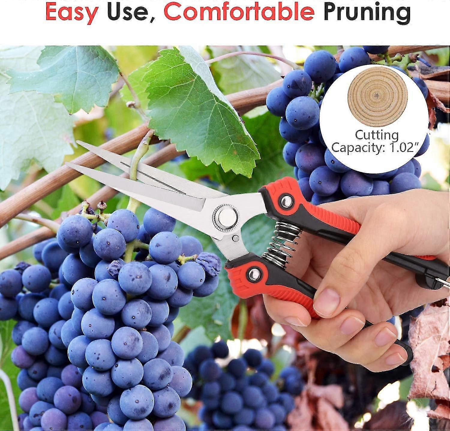 pruners, heavy duty stainless steel gardening manual pruners ultra ...