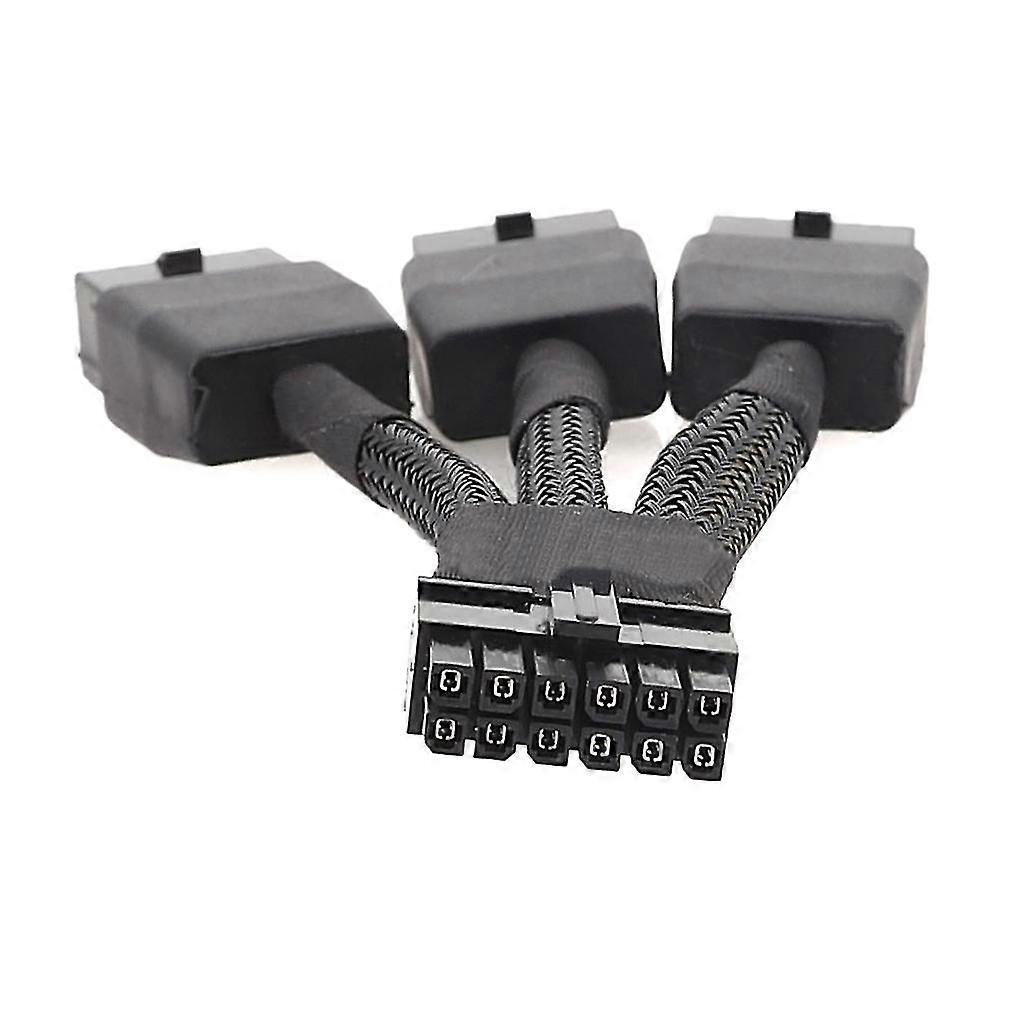 Pcie 12vhpwr 12pin Connector To 3x8pin Pci-e Gpu Power Adapter Cable ...