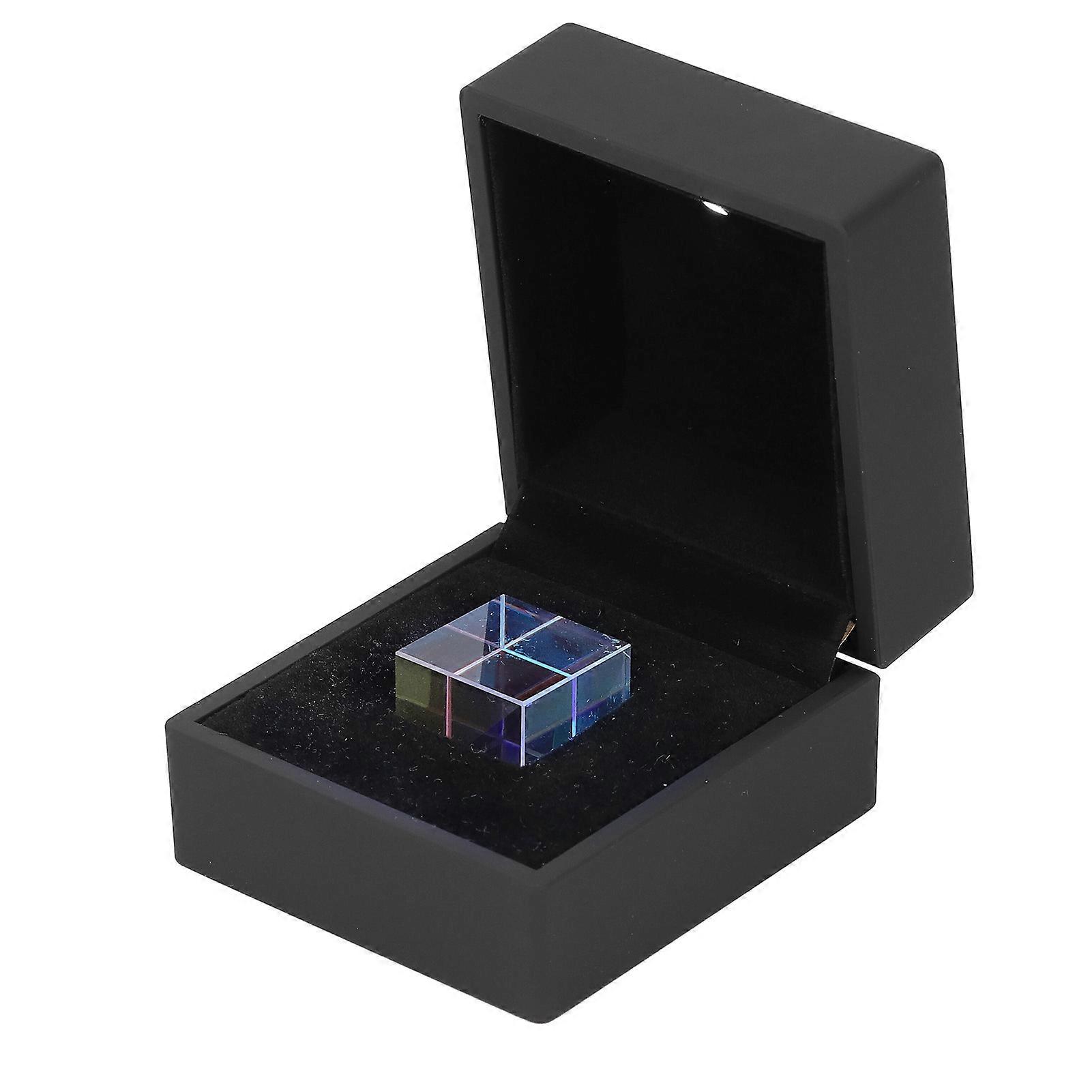 Color Cube Prism 20mm 6 Sides Optical Glass RGB Dispersion Prism for ...