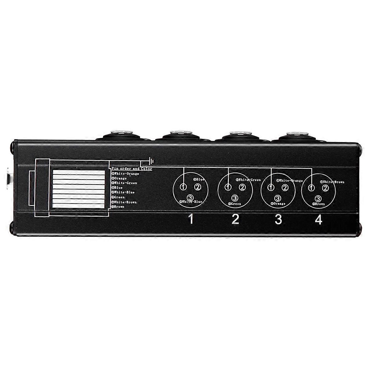 4-Channel Audio/ over Network Cable Extender 3-Pin XLR Audio and DMX512 ...