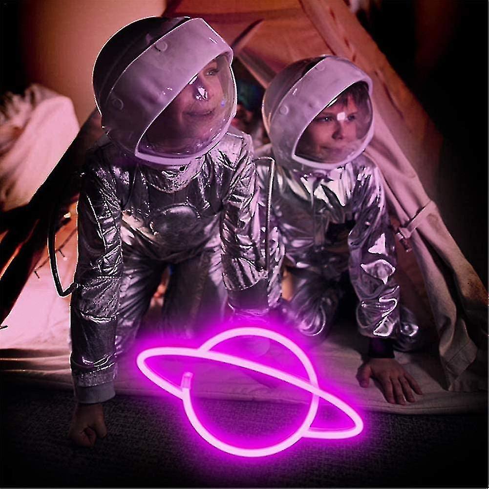 Planet Neon Light Led Signs Wall Decoration, Planet Neon Signs Led Neon ...