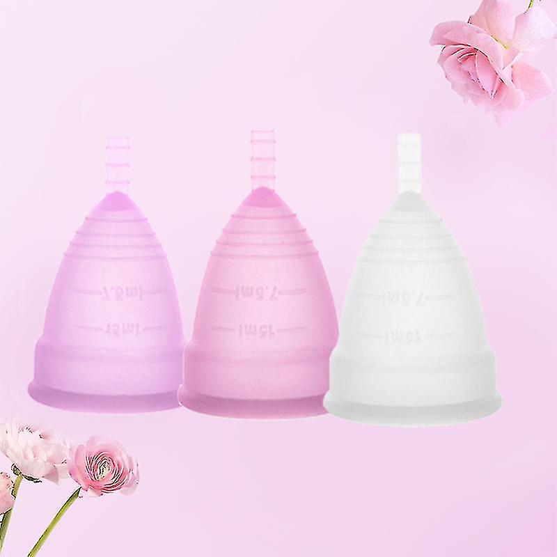 Medical Grade Silicone Menstrual Cup women Lady menstrual period cup ...