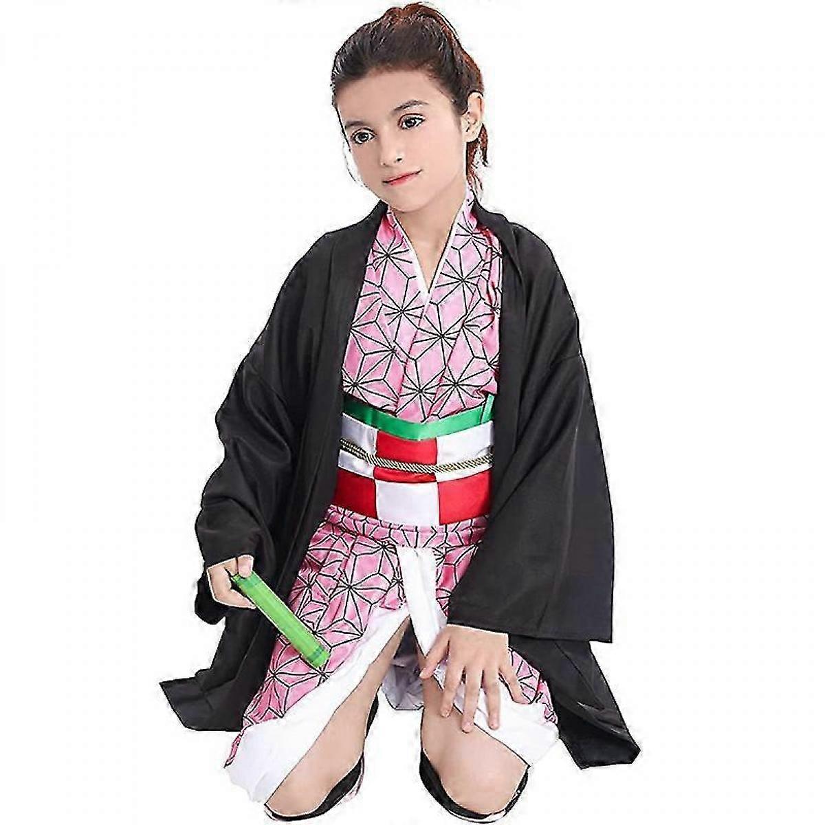 Anime Kamado Nezuko Cosplay Costume Demon Slayer Cosplay Uniform ...