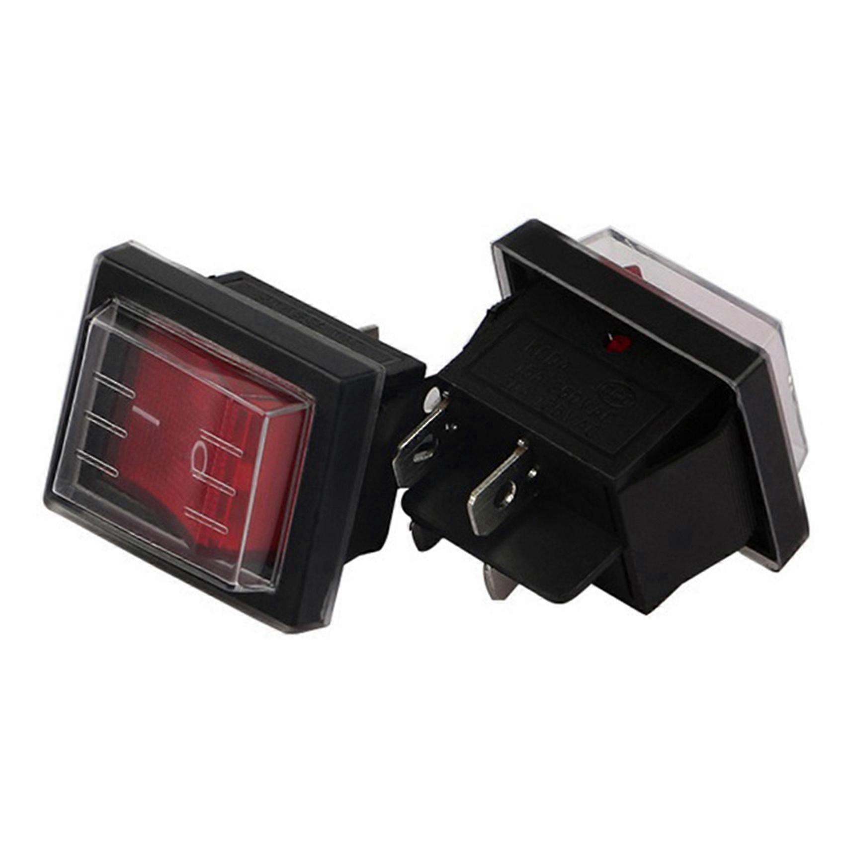 2PC 36X29Mm SPST 4 Pin Waterproof Boat Rocker Switch for Industrial ...