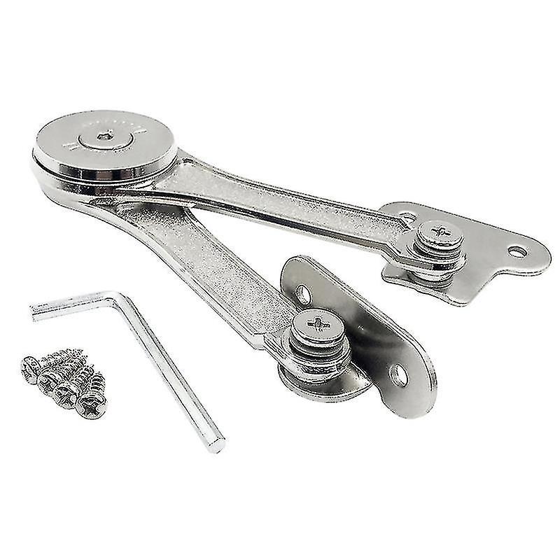 2pcs Heavy Duty Lid Support Hinges Soft Close Folding Lid Stay Hinge ...