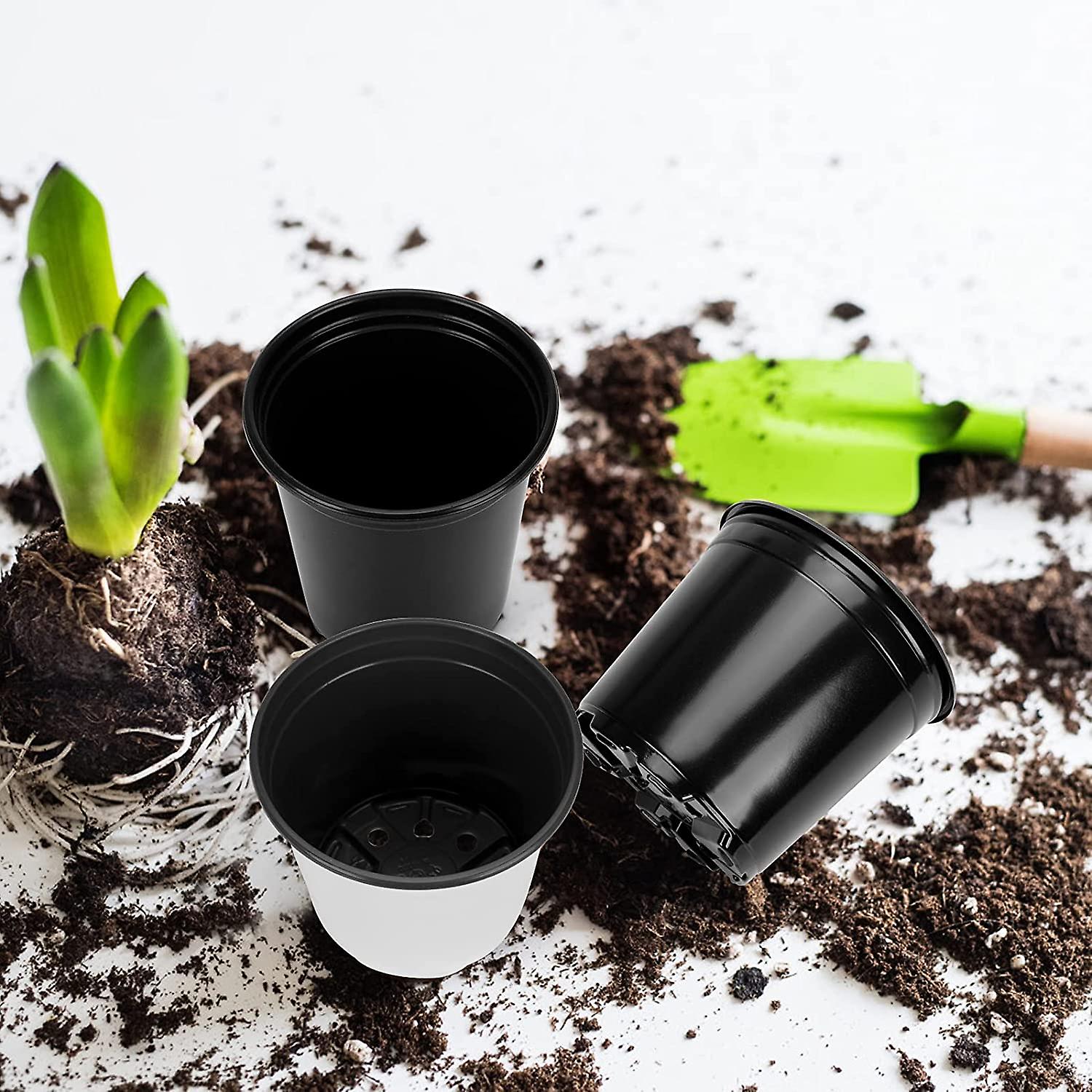 Plant Pots, 60 Pieces Cultivation Pots Flower Pot Plastic Flower Pots ...
