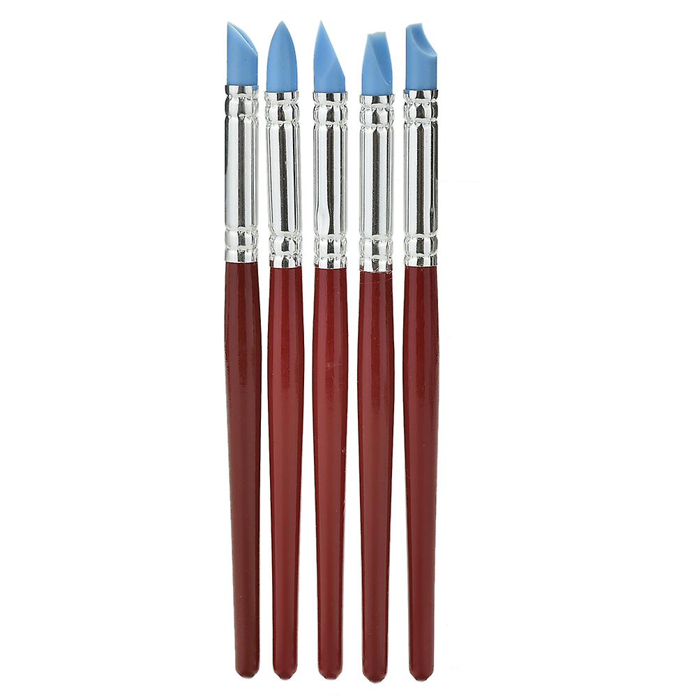 5x silikone gummi ler Shaper Skulptur Fimo Polymer Modellering Keramik ...