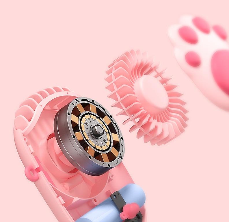 Pink Neck Fan , USB Mini Desk Fan, 1500Mah Portable Personal Fan, 3 ...