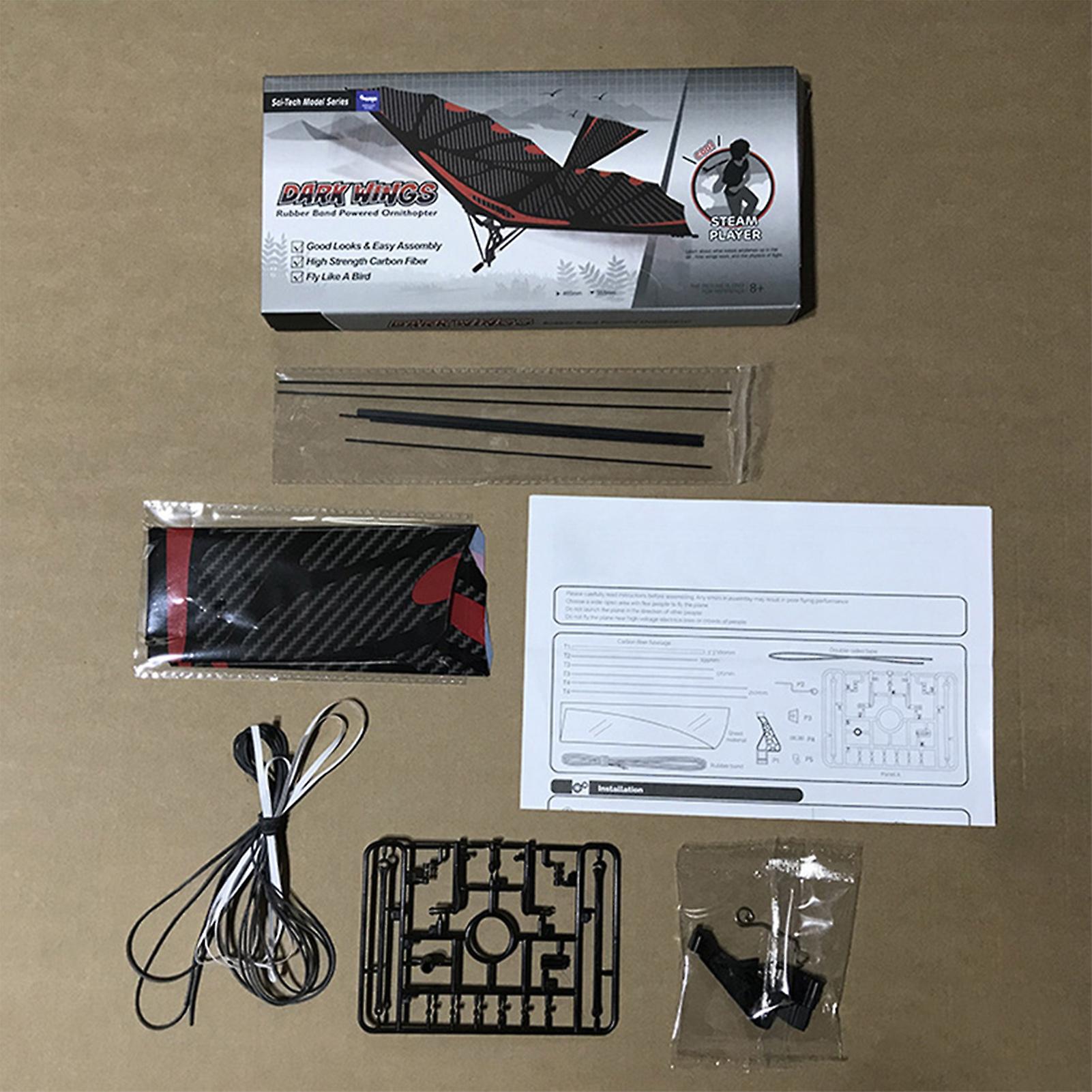 DIY 18 Inches Eagle Carbon Fiber Birds Assembly Flapping Wing Flight ...