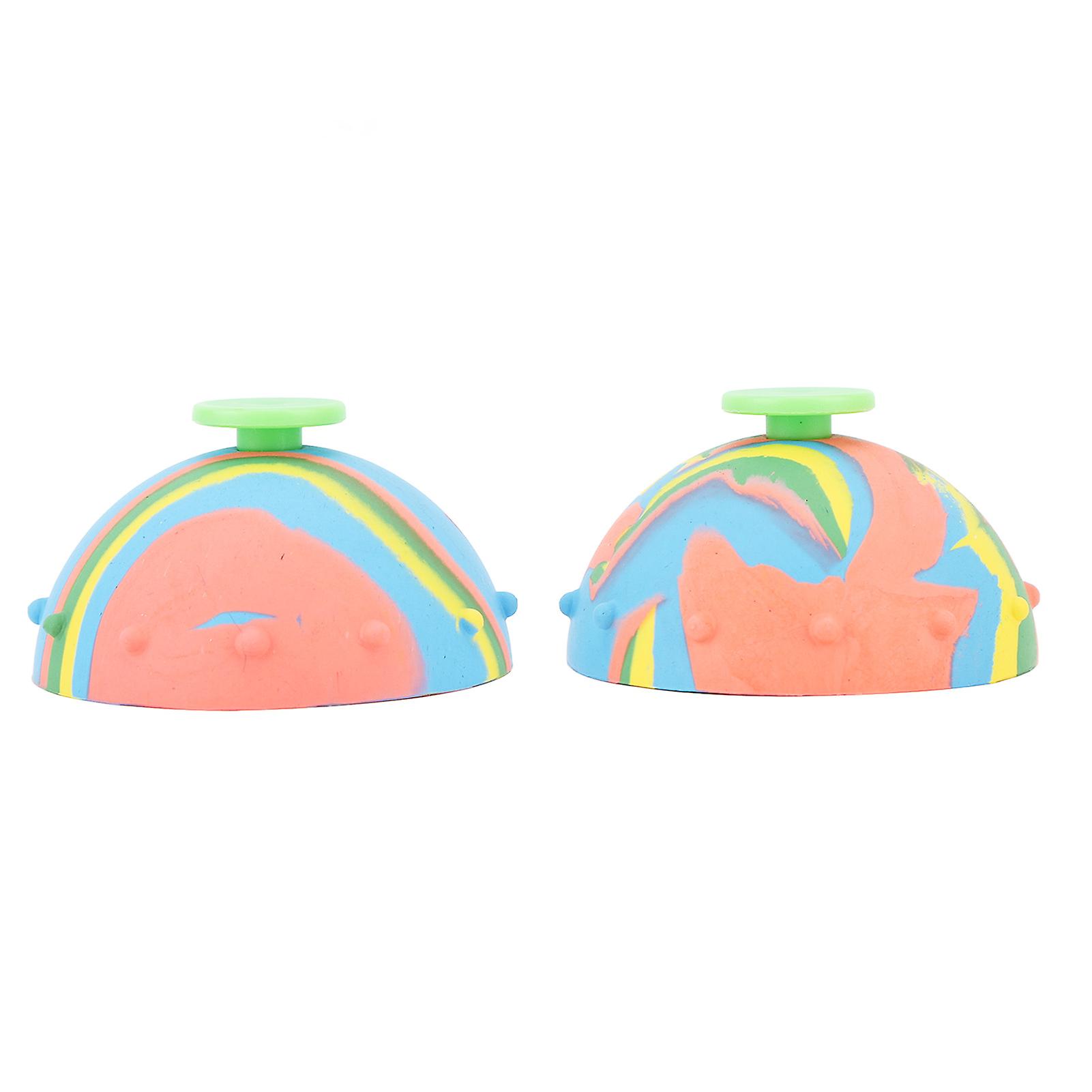 2pcs Bounce Bowls Fidget Toys Rubber Camouflage Bouncing Bowls Durable ...