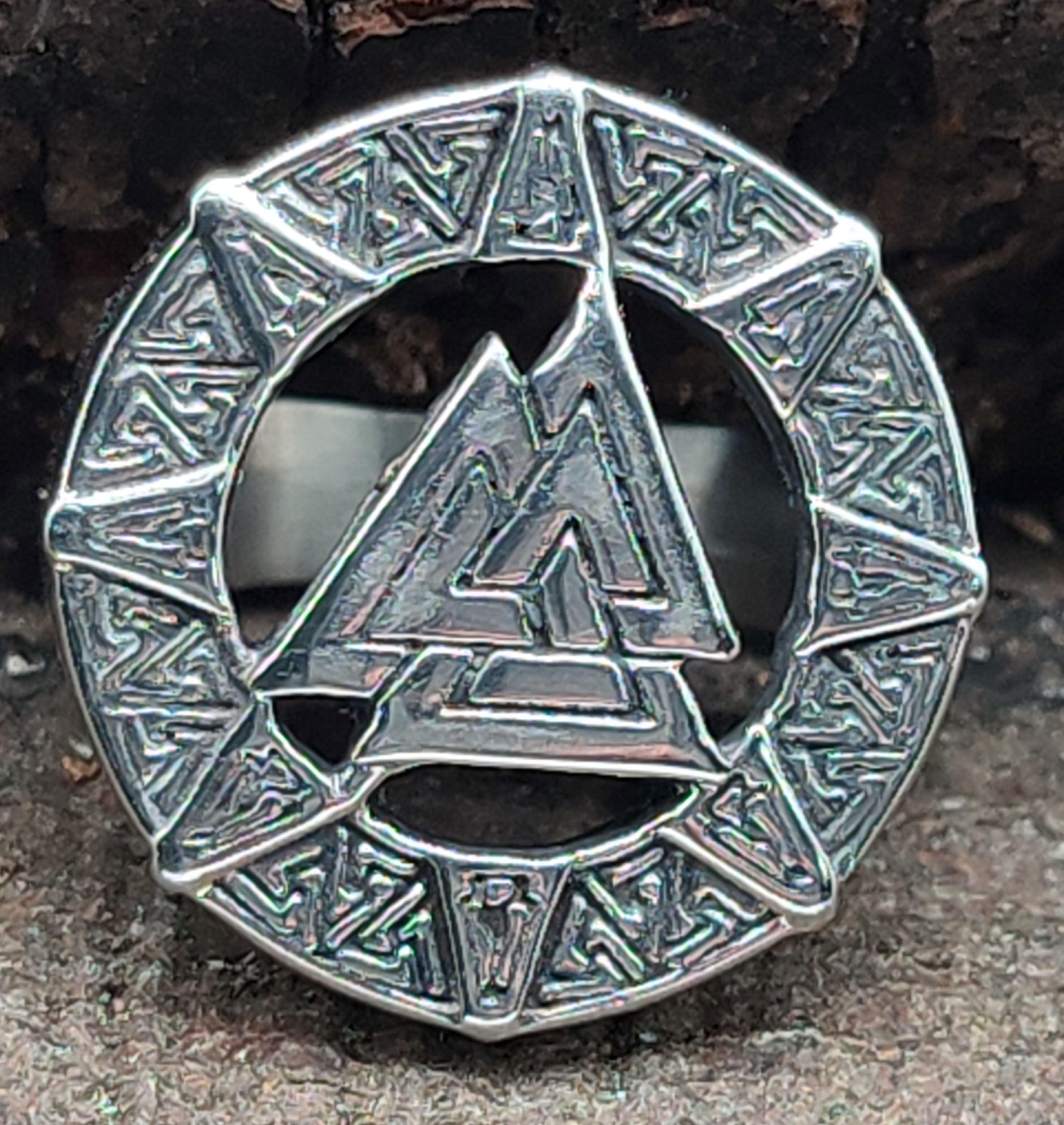 Ring Wotan's knot Valknut, size 55-70 (edwt2) - stainless steel | Fruugo UK