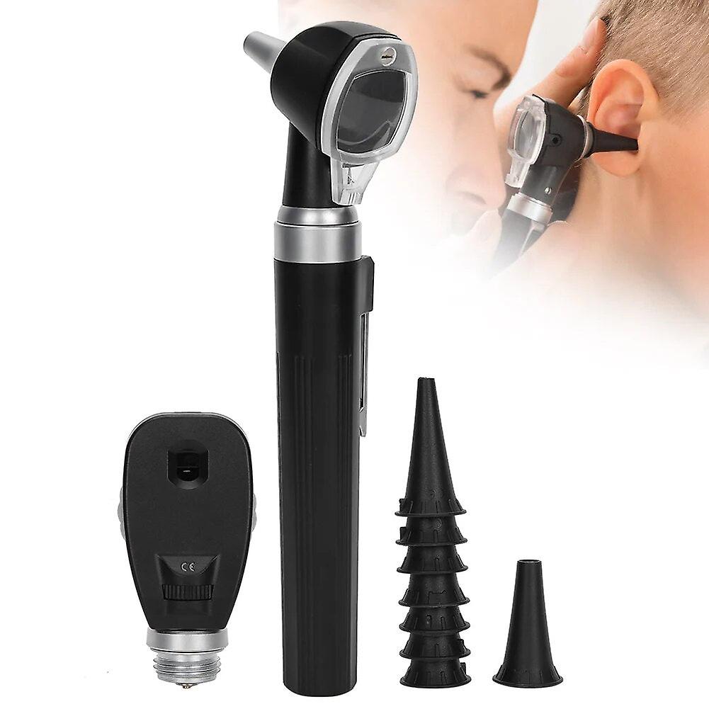 Fiber Optic Ophthalmoscope Otoscope Set Led Eye Examination Devices ...