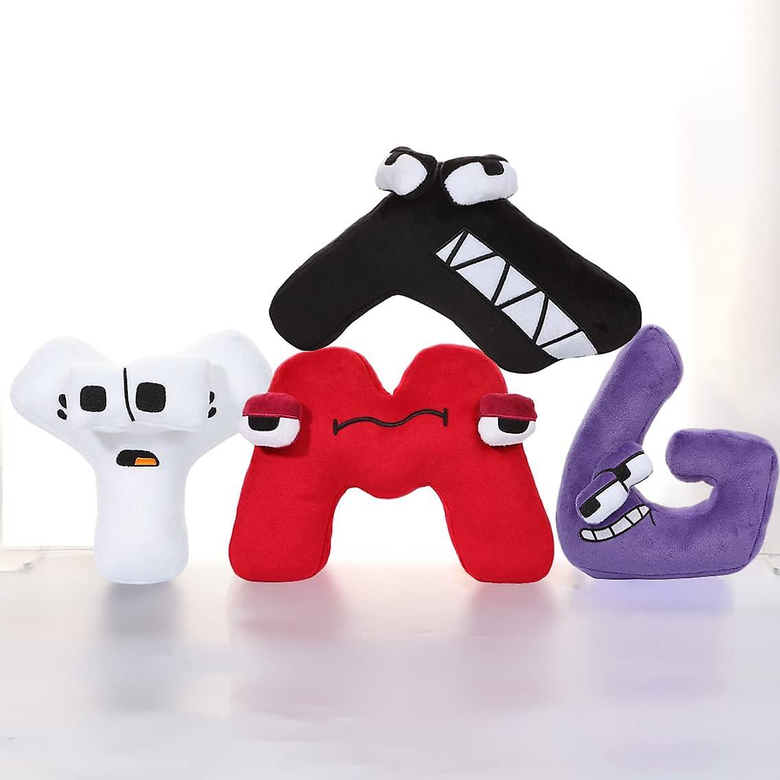 Alphabet Plush Toys, 26 Letter Series Plushies, Soft Pillow Decoration ...