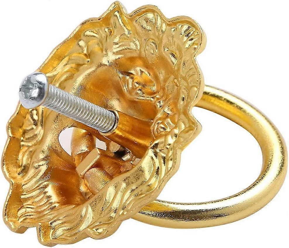 Lion Head Cabinet Pulls, 8 Pieces Antique Bronze Lion Drawer Pulls ...
