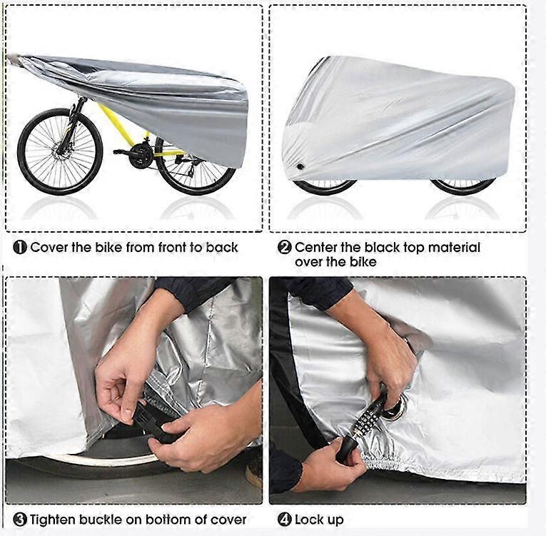 Waterproof Outdoor Bike Cover for Mountain and Road Bikes, Rain and Sun ...